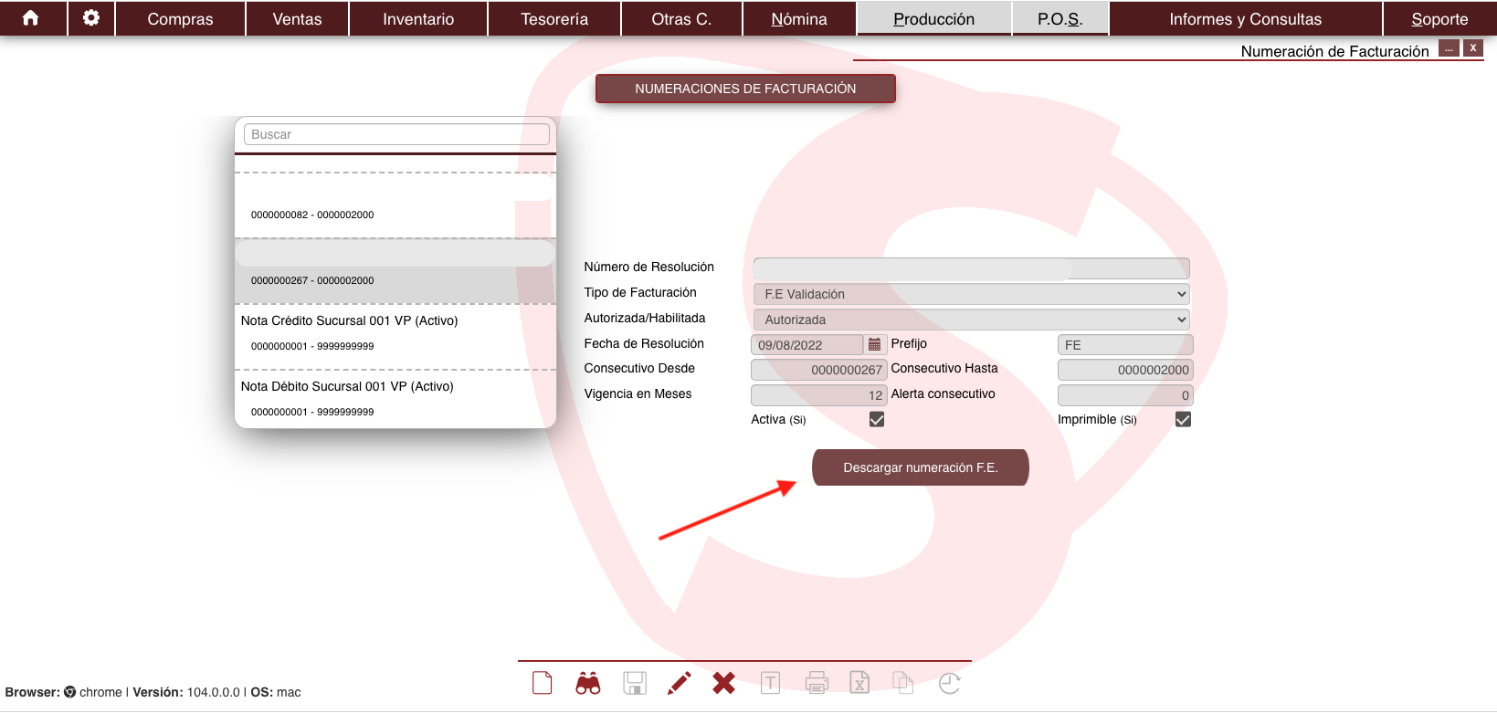 ¿Cómo activar una nueva numeración de facturación electrónica?